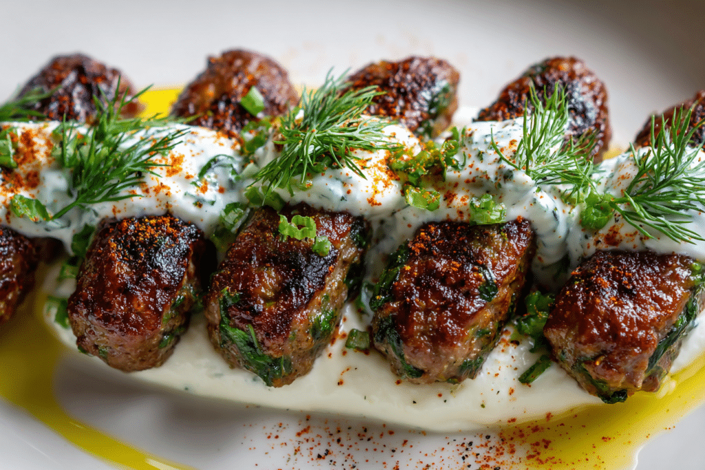 Mediterranean Beef Kofta with Tzatziki 7-Step Authentic Comfort ...